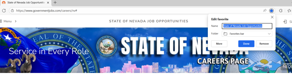 Applying for State of Nevada Positions - NVHealthForce